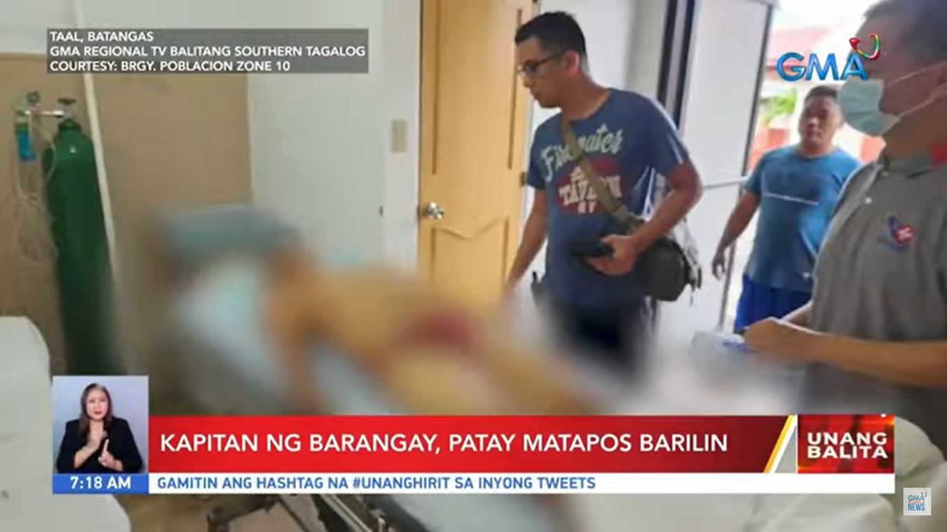 Kapitan na tatakbo sa eleksyon sa Oktubre, patay nang pagbabarilin ng mga nakamotorsiklo sa ...