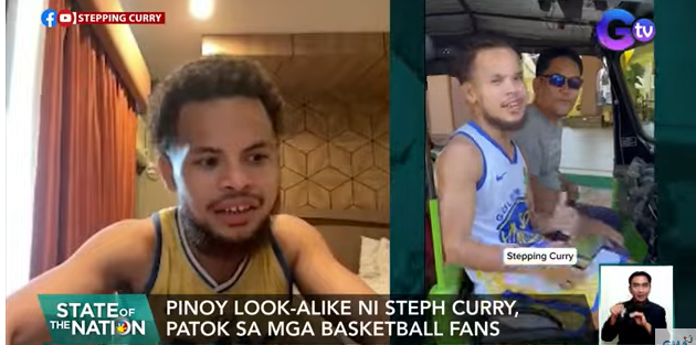 Stepping Curry na kahawig ni Stephen Curry, kinagigiliwan ng basketball ...