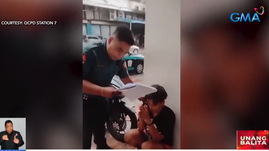 Rider na nag-counterflow, nahulihan ng droga umano sa QC | Balitambayan