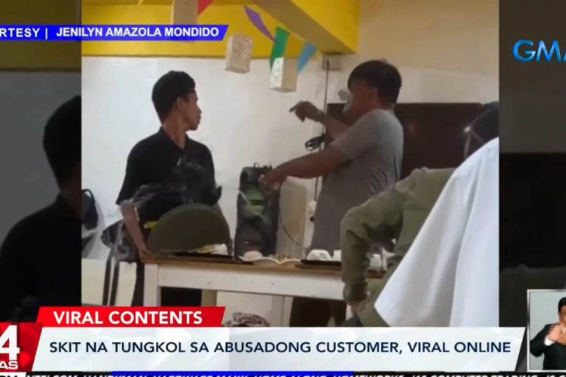 Viral na paninigaw at pagsaboy ng tubig ng customer sa waiter, nalamang ...