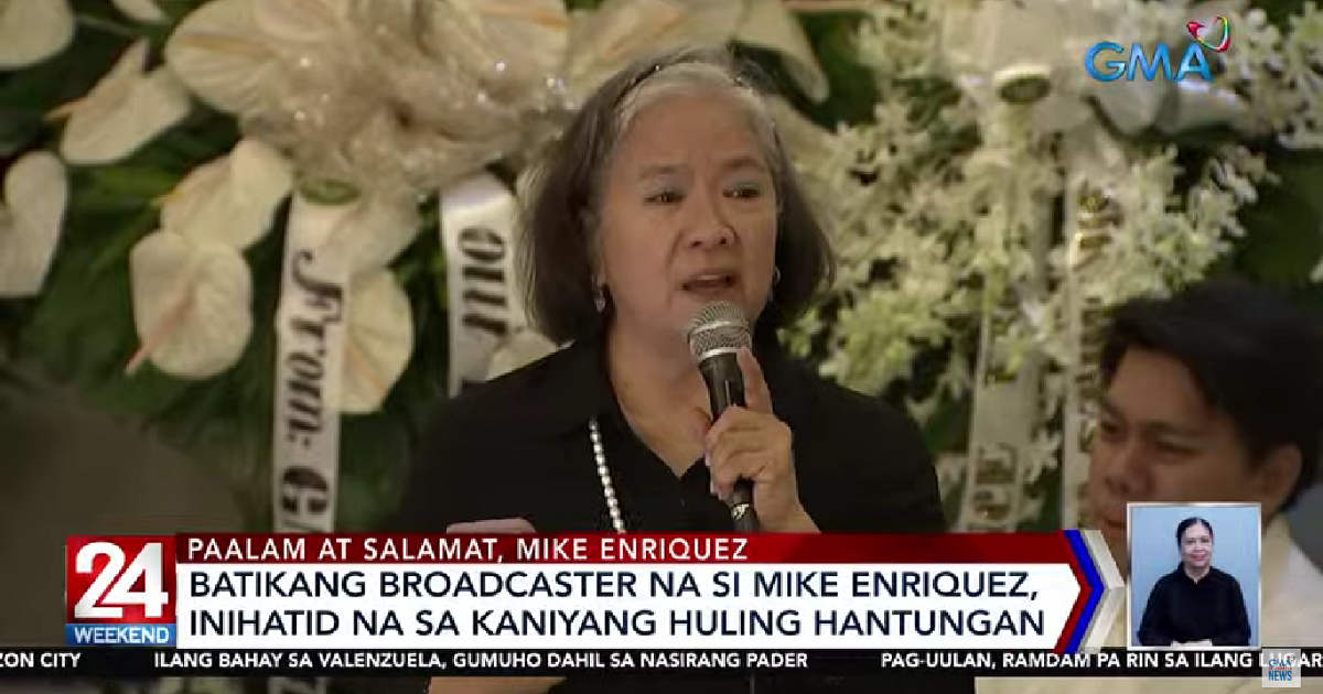 Mike Enriquez's wife Baby shares his last wish: 'Huwag akong iiyak ...