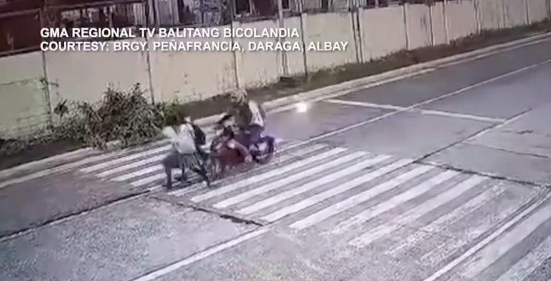 Motorcycle hits student crossing pedestrian lane in Albay | GMA News Online