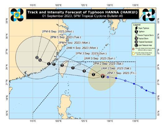 Typhoon Hanna moves westward, to exit PAR Sunday | GMA News Online