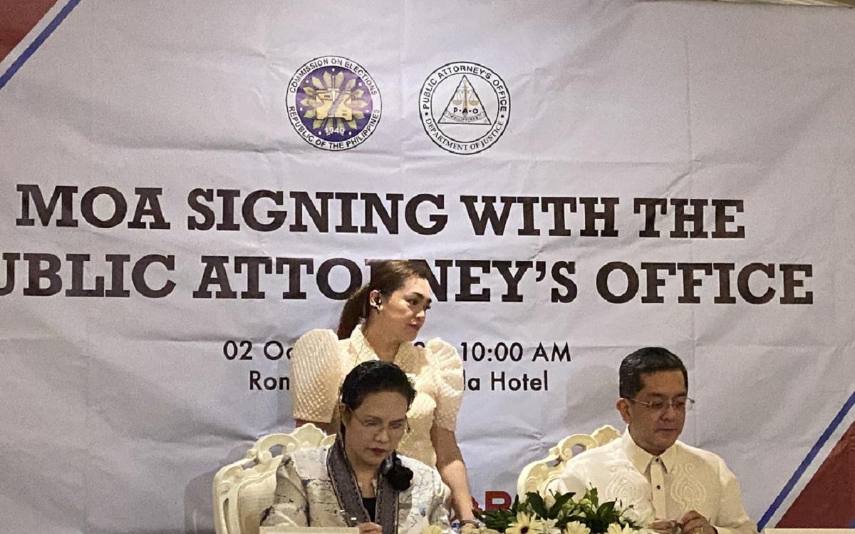 Comelec, PAO ink MOA to address vote-buying, vote-selling | GMA News Online