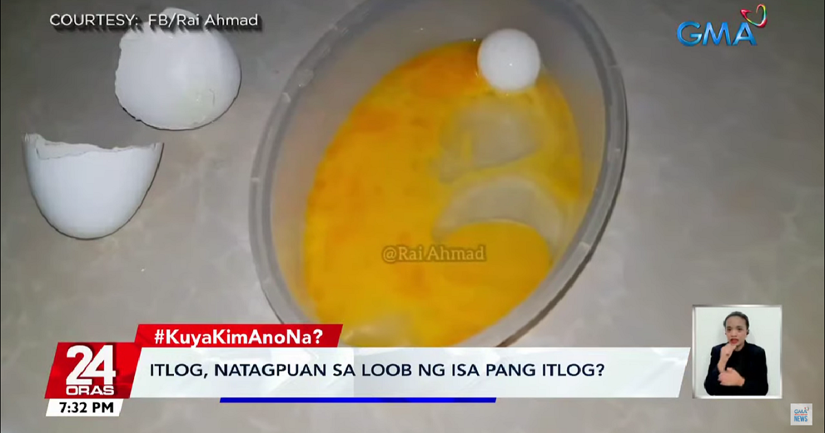 Woman finds egg inside another egg in Palawan | GMA News Online