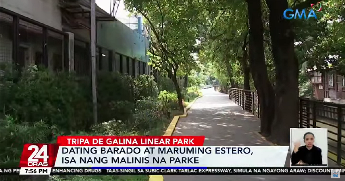 Clogged, garbage-filled creek in Makati transformed into clean park ...