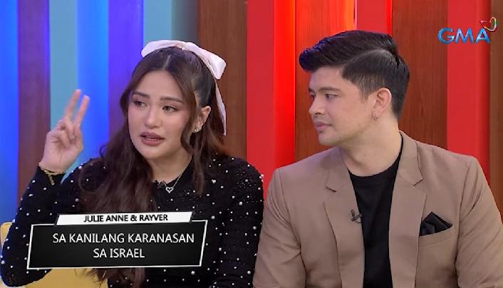Julie Anne San Jose at Rayver Cruz, hangad na matapos na ang kaguluhan sa Israel | Balitambayan