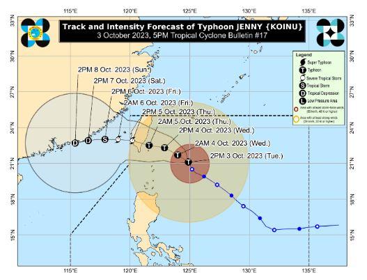 Typhoon Jenny, enhanced Habagat to bring rains over parts of Luzon ...