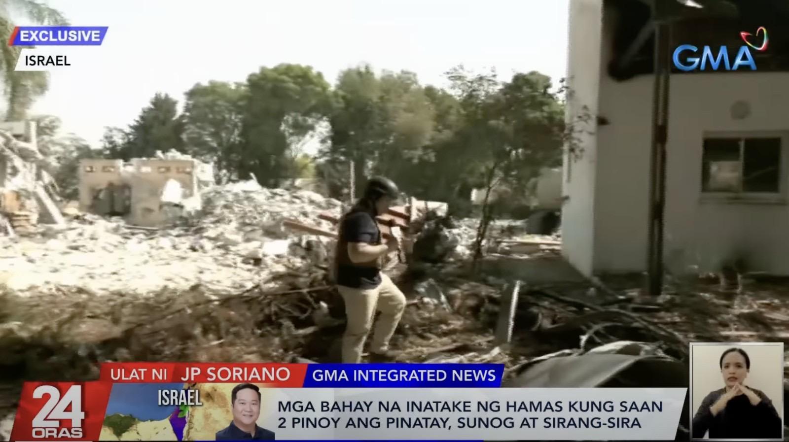 GMA Integrated News is first and only Philippine network to cover Israel-Hamas conflict on the ...
