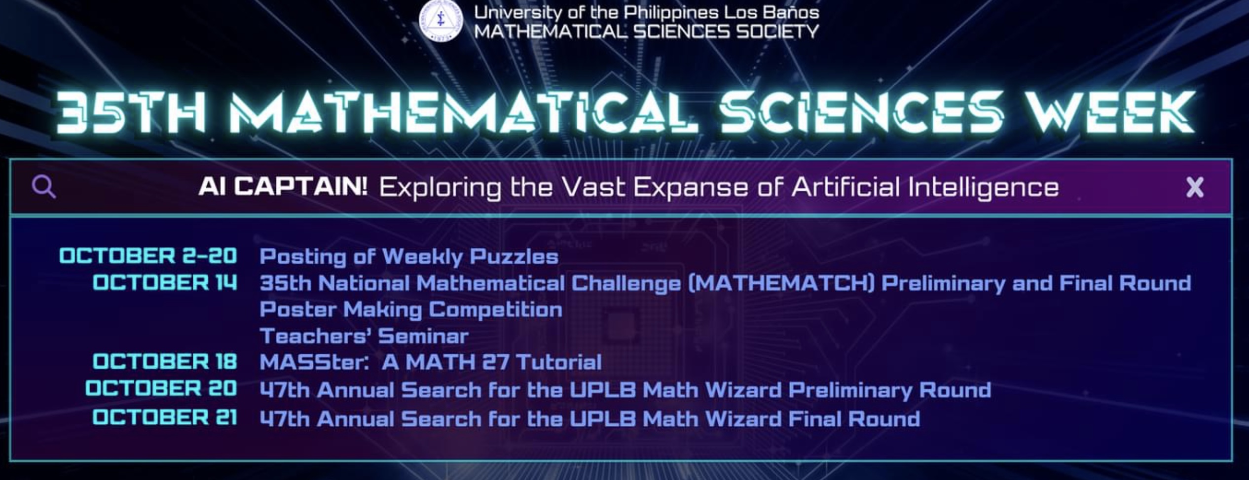AI Captain! Exploring the Highlights of the 35th Mathematical Sciences Week | GMA News Online