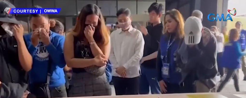 OFW Angelyn Aguirre's remains arrive in the Philippines | GMA News Online