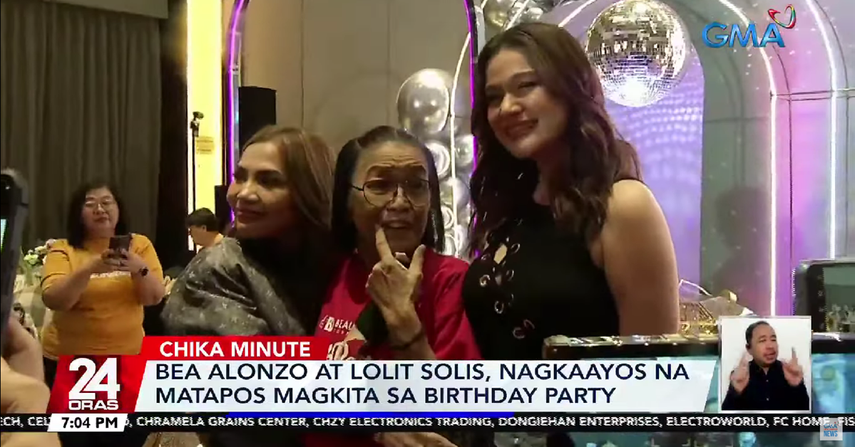 Bea Alonzo, Lolit Solis finally patch things up after meeting in ...