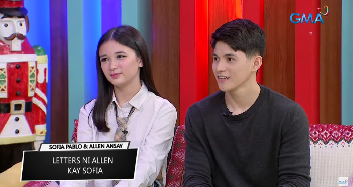 Allen Ansay explains why he gifted Sofia Pablo handwritten letters ...