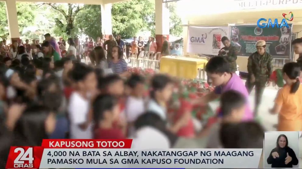4,000 children from Albay receive early Christmas gifts from GMA Kapuso ...