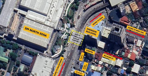 SM North EDSA-Cyber West footbridge closed due to busway project | GMA ...