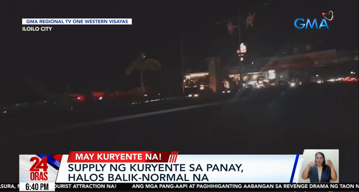 Panay Island power almost back to normal | GMA News Online