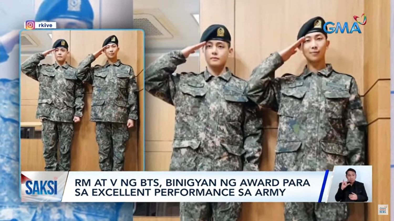 RM at V ng BTS, ginawaran bilang 'elite' sa kanilang performance sa ...