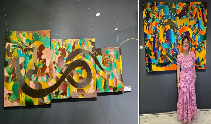 Obra ng isang painter na may autism, tampok sa isang art exhibit ...