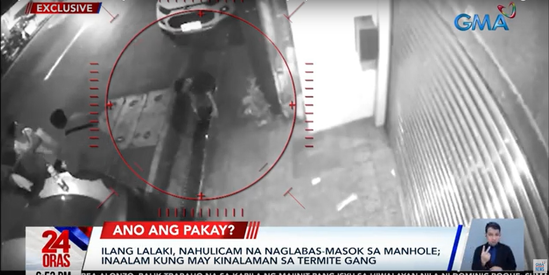 Manila barangay puzzled as men enter, exit manhole | GMA News Online