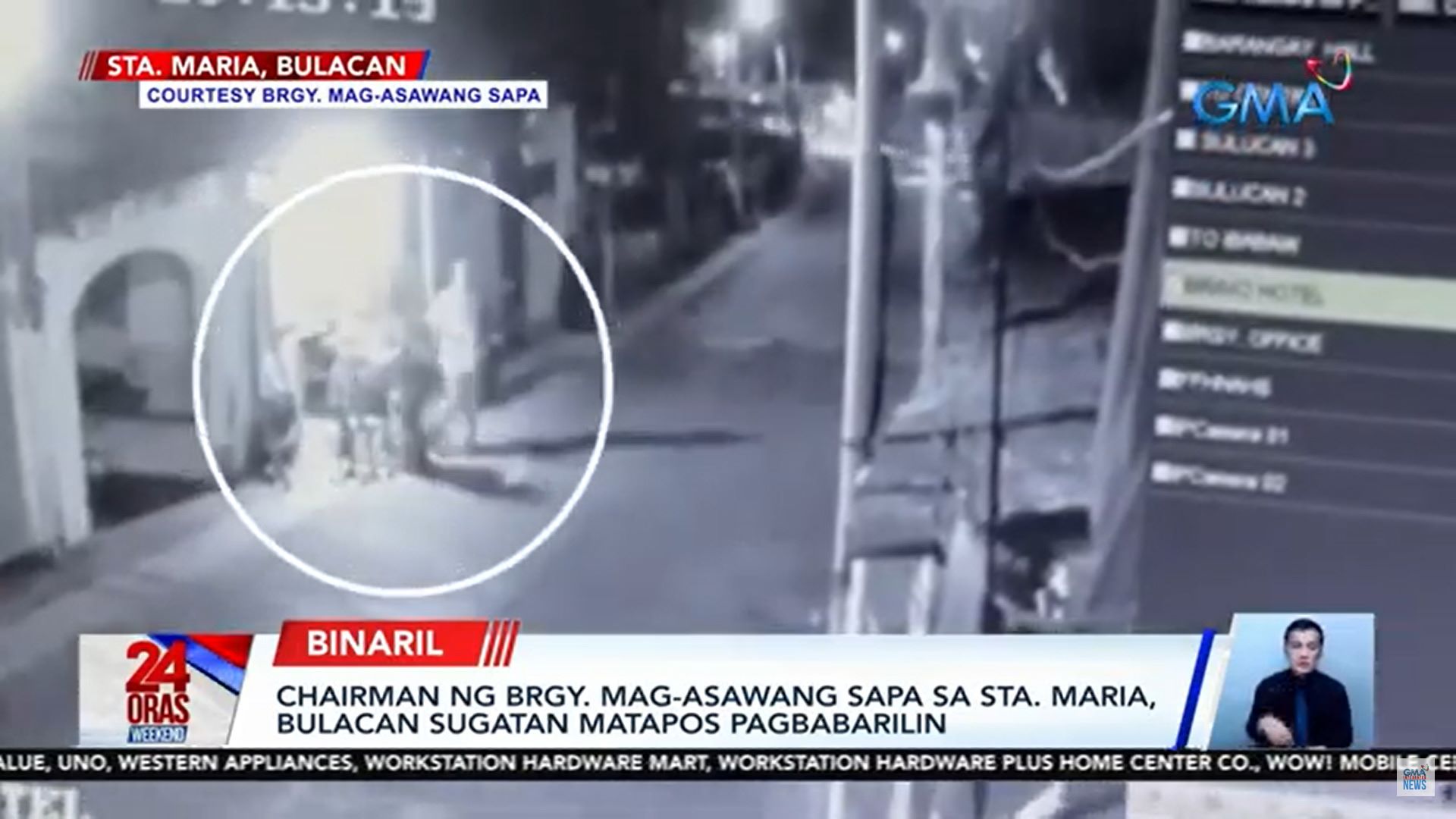 Kapitan, binaril ng mga de-motorsiklong salarin sa loob ng barangay ... Kapitan, binaril ng mga de-motorsiklong salarin sa loob ng barangay ...