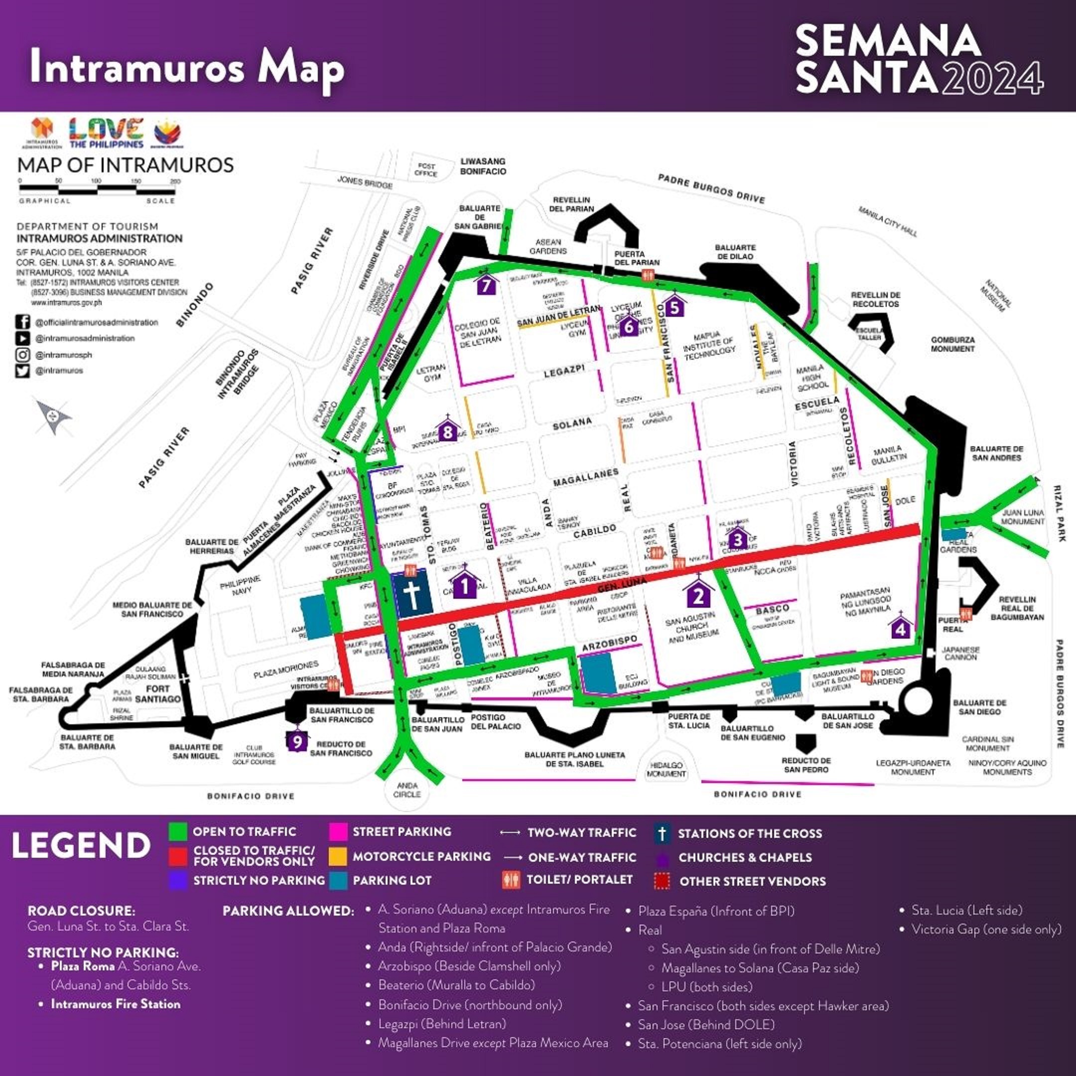 Intramuros announces traffic routes, parking areas for Holy Week | GMA ...