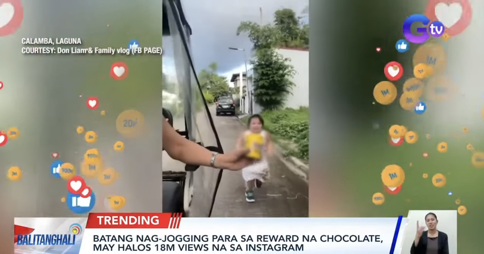 Batang nagja-jogging para mahabol ang reward na tsokolate, kinaaliwan ...