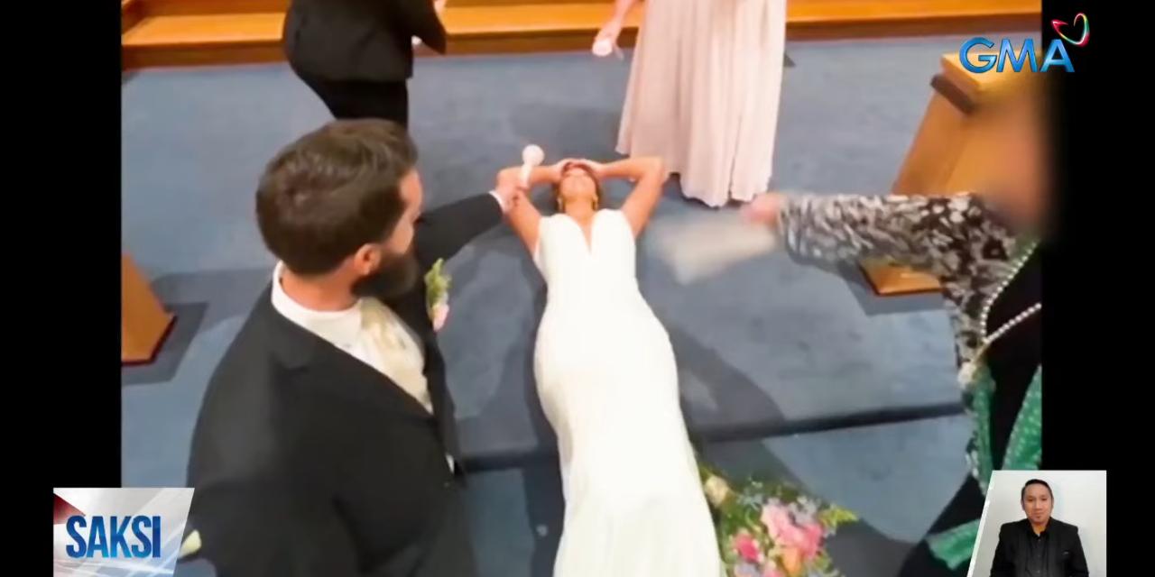 American bride faints after saying 'I do' | GMA News Online