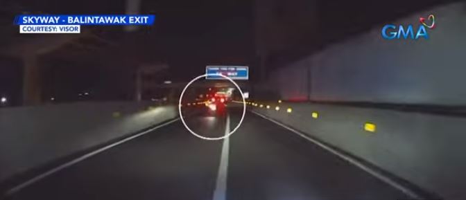 Motorcycle counterflow along Skyway caught on camera | GMA News Online