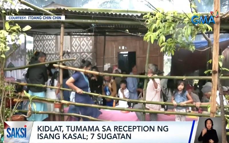 Lightning strikes wedding reception in Davao City, 7 hurt | GMA News Online