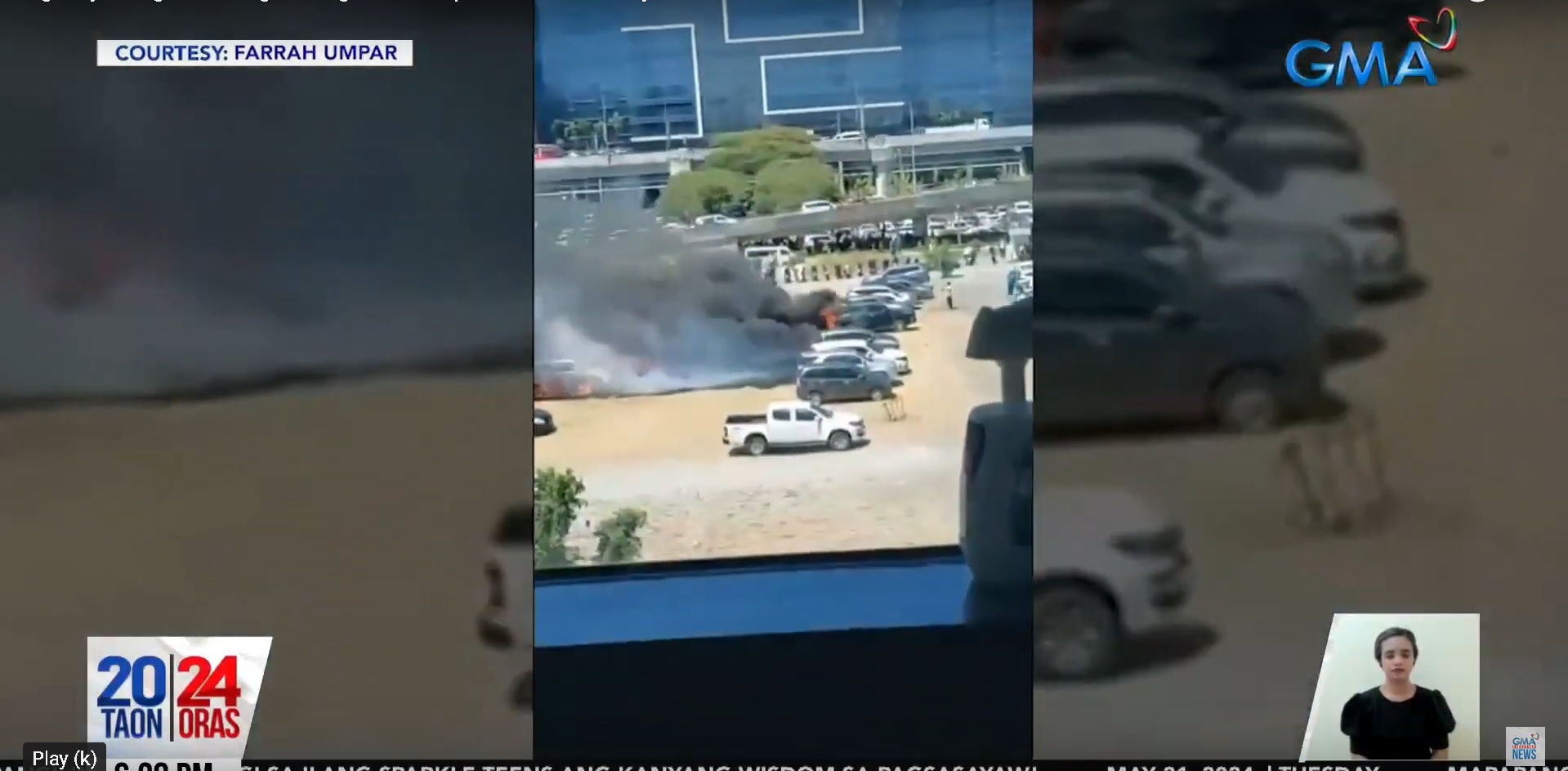 Cigarette caused NAIA fire that gutted 19 cars—BFP | GMA News Online