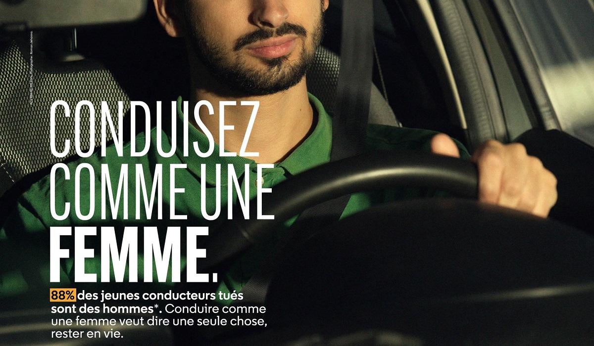 ‘Drive like a woman,’ French road safety campaign tells men | GMA News ...