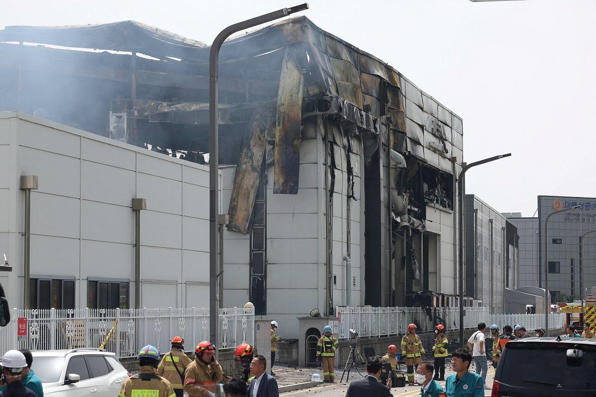 South Korea battery plant fire kills 22, most of them Chinese ...