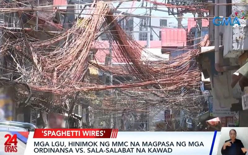 Metro Manila LGUs urged to create ordinances vs. spaghetti wirings | GMA News Online