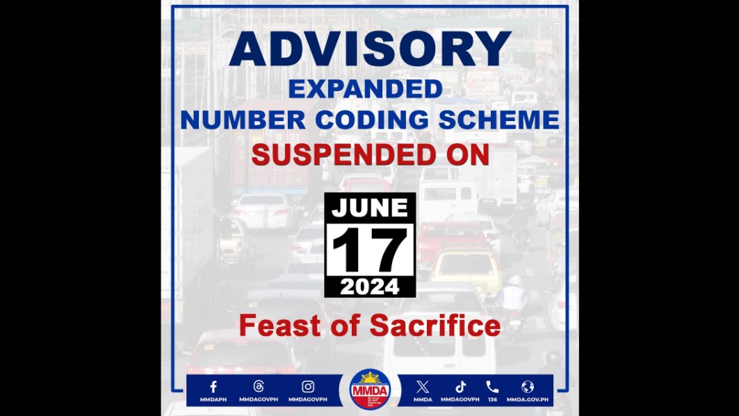 MMDA: Number coding lifted on June 17 for Eid'l Adha | GMA News Online