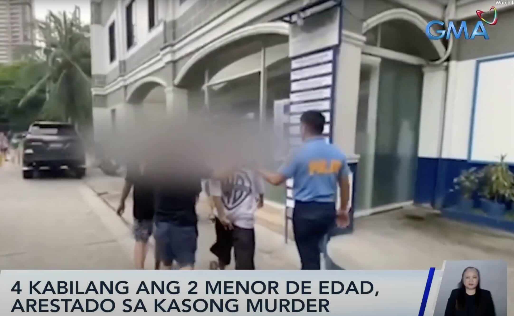 4, kabilang ang 2 menor de edad, kulong dahil sa pagpatay sa Maynila ...