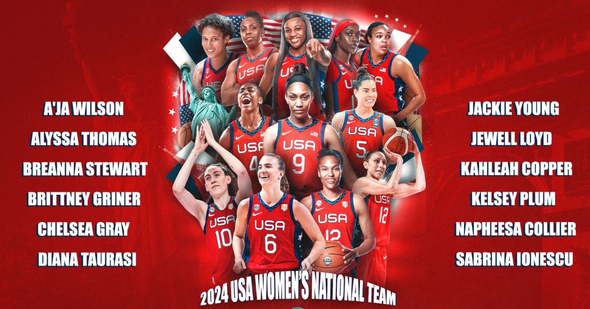 USA Basketball names 12-member women's roster for Paris Olympics | GMA ...