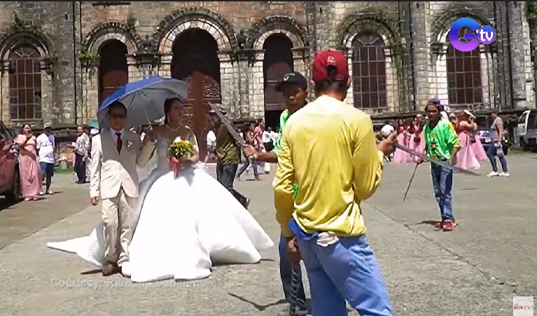 ‘Sinulog’ sa Iloilo na idinadaos din sa kasal, may dalang itak ang mga ...