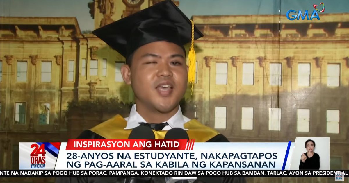 Visually-impaired student graduates from college | GMA News Online