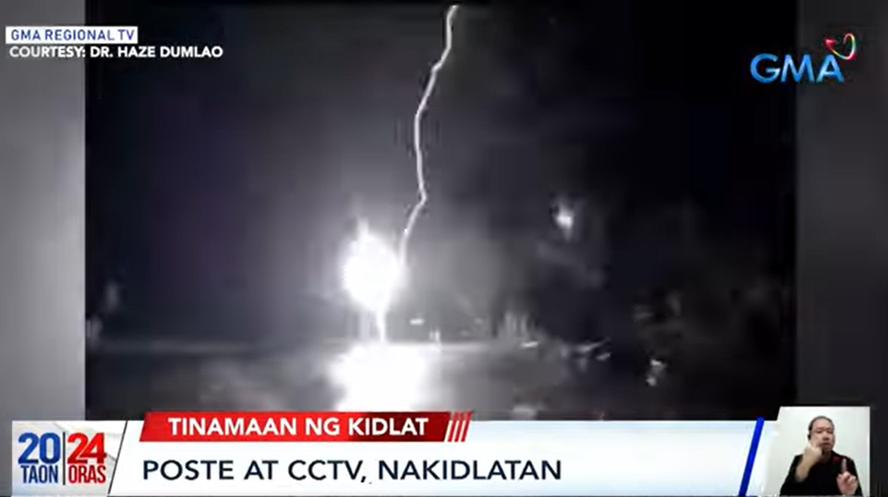 Lightning strikes post in Ilocos Norte, damages CCTV cameras and causes ...