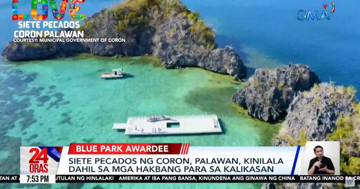 Palawan's Siete Pecados named Blue Park Awardee by int'l organization ...