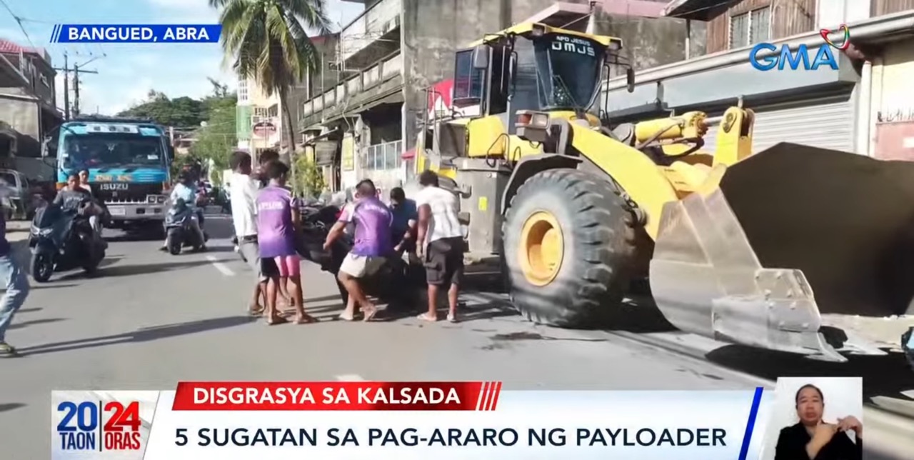 5 hurt as payloader rams 5 vehicles in Abra | GMA News Online