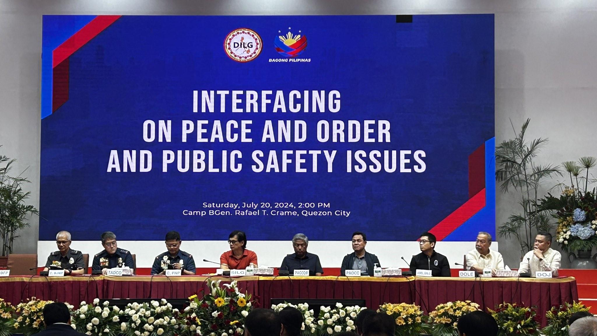 DILG meets with law enforcers, LGUs in Metro Manila, Luzon on illegal ...