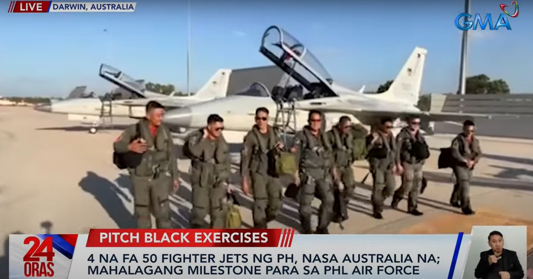 PAF fighter jets arrive in Australia for Pitch Black 2024 military exercise | GMA News Online