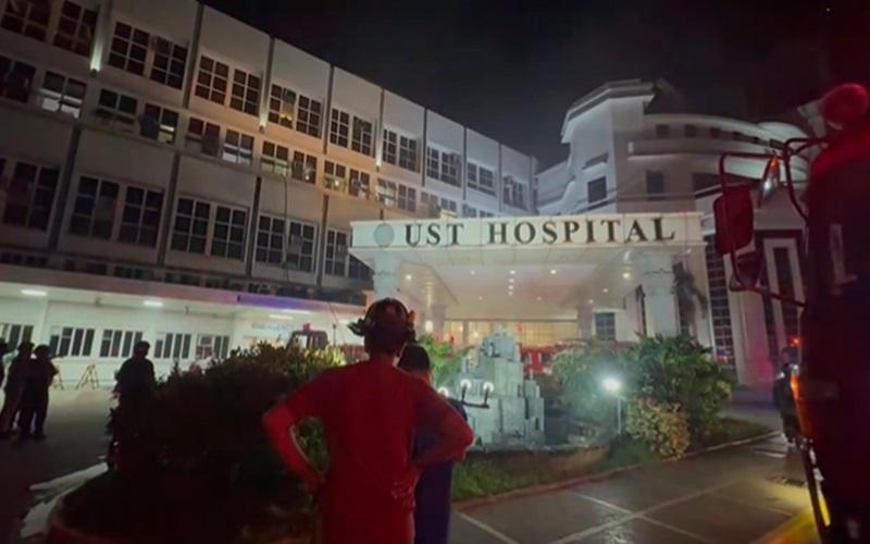 Fire hits a portion of UST Hospital | GMA News Online