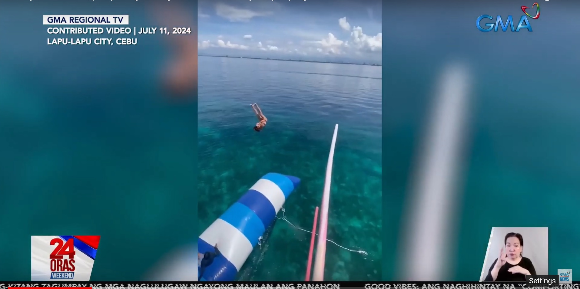 Tourist killed during water activity in Lapu-Lapu City | GMA News Online