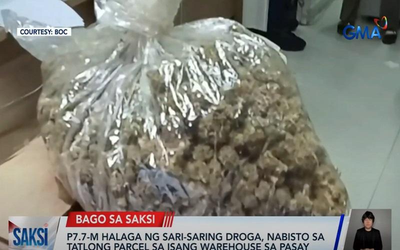 P7.7-M illegal drugs found inside parcels in Pasay City warehouse | GMA ...