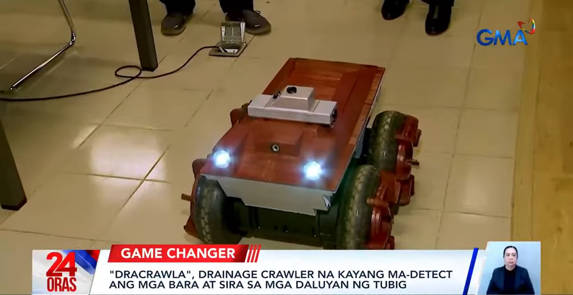 Remote-controlled machine tapped for drainage inspection in Cebu | GMA ...
