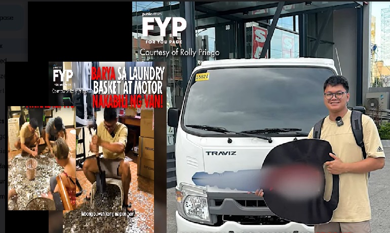Lalaki, nakabili ng second-hand van mula sa mga naipong barya na kita ...