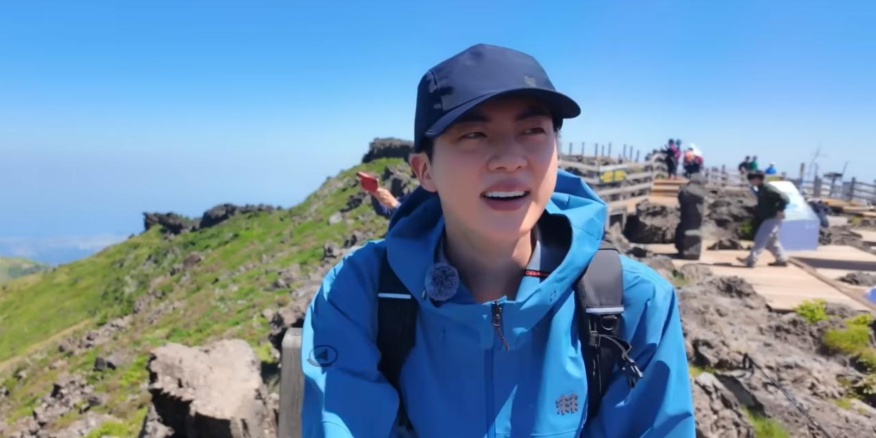Jin of BTS kicks off his variety show 'Run Jin' with a hiking adventure ...