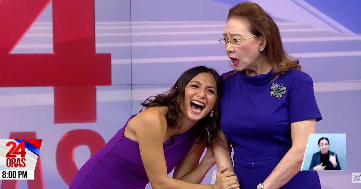 Mel Tiangco has funny reaction to Iya Villania's pregnancy in '24 Oras' | GMA News Online